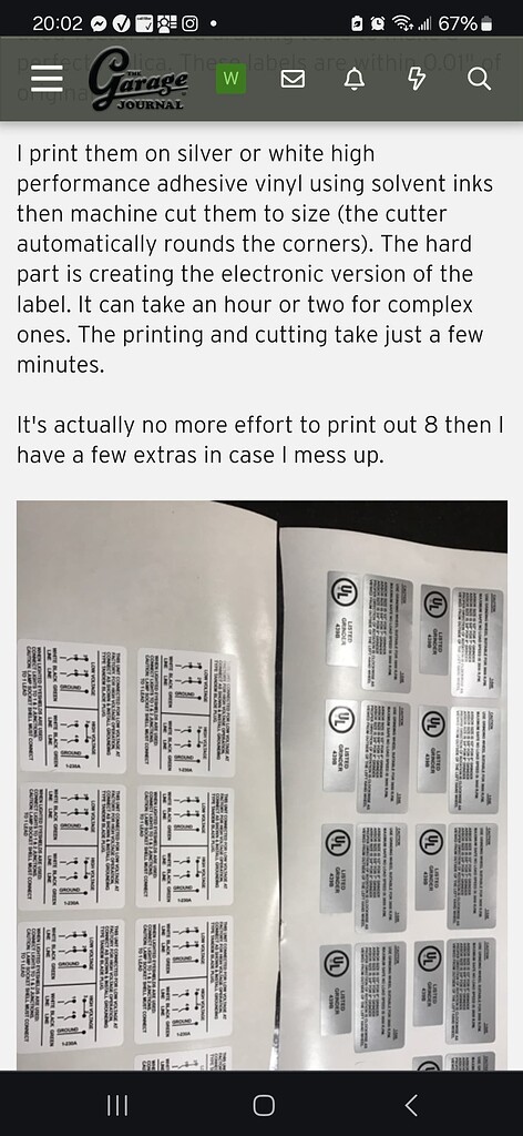 Machine decals - Printmaking - MakeICT
