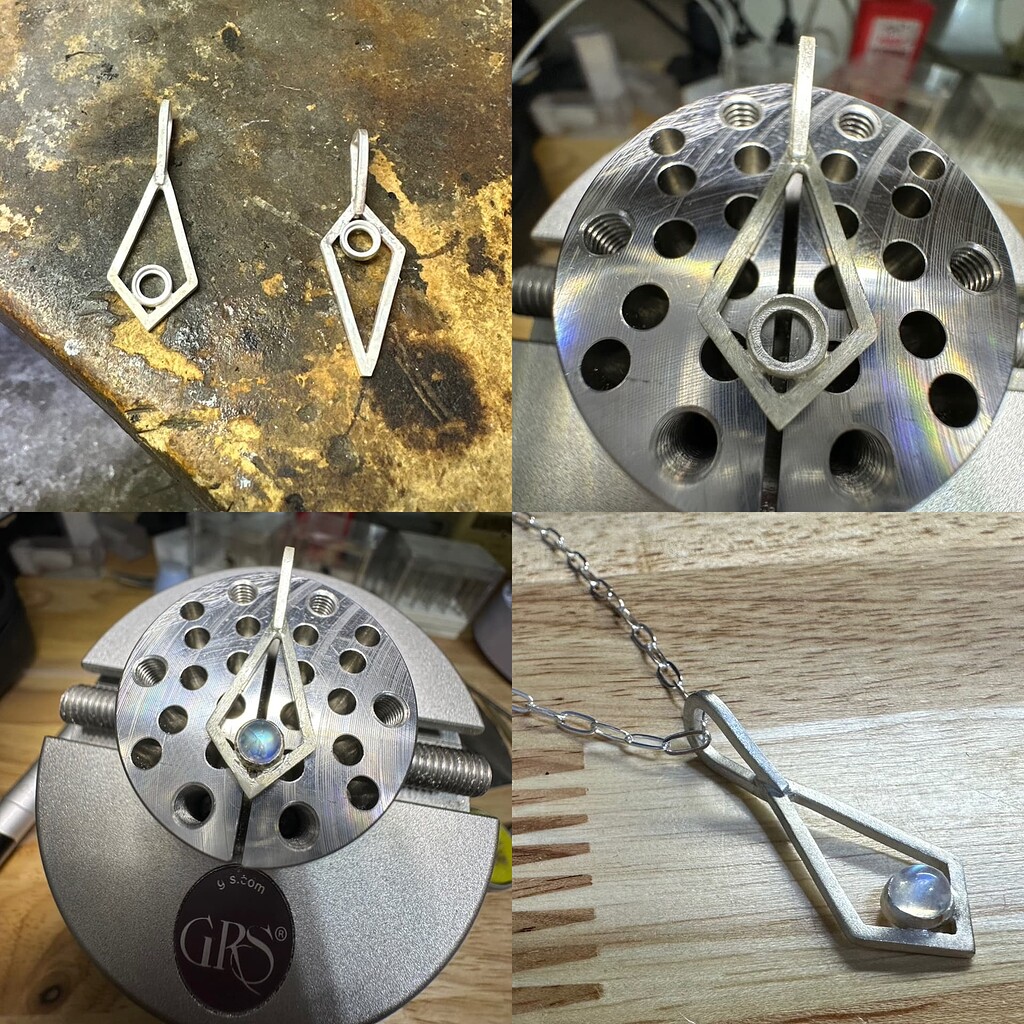 Silver pendant fabrication - Jewelry Lab - MakeICT