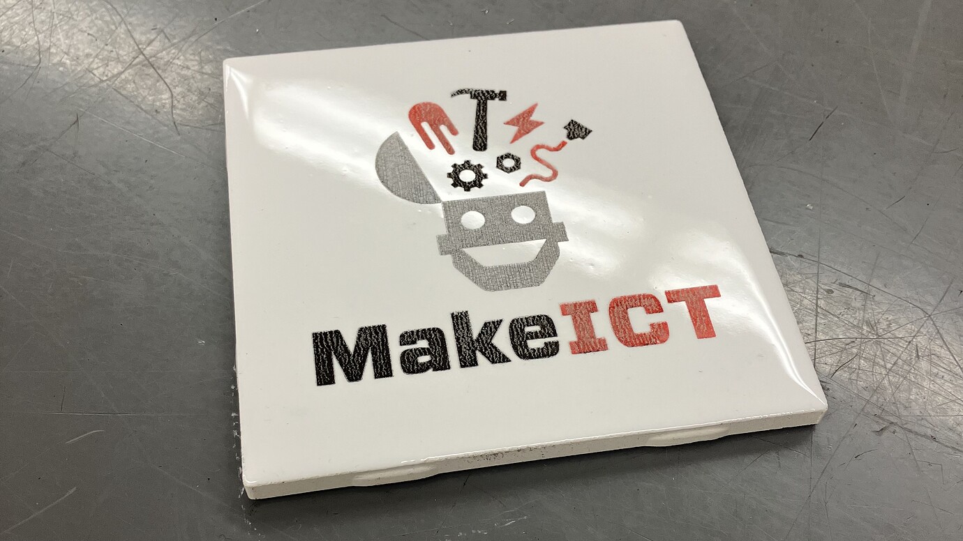 Laser logo on a tile - What are you making? - MakeICT