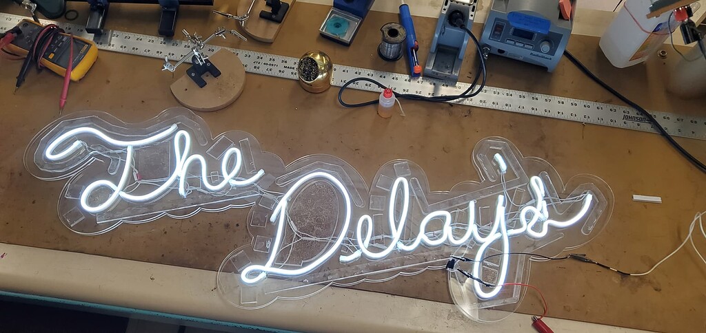 Laser cut LED sign - What are you making? - MakeICT