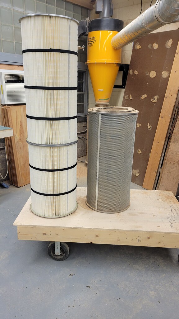 New filter on dust collector! - Wood Shop - MakeICT