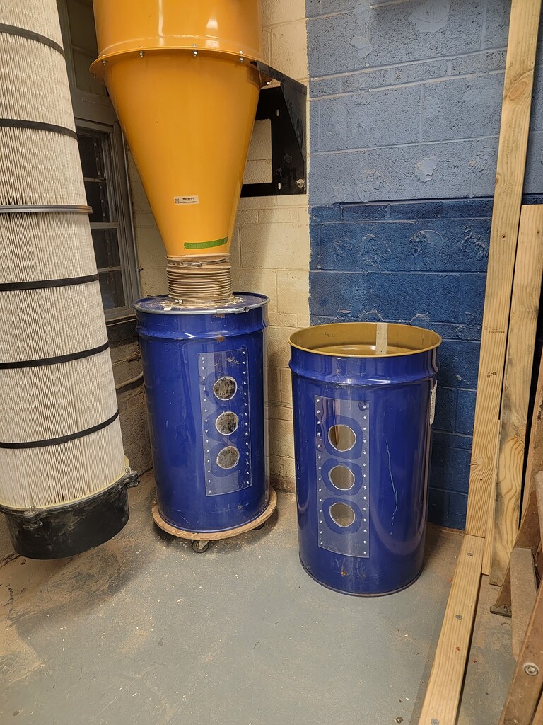 Dust barrels - Wood Shop - MakeICT