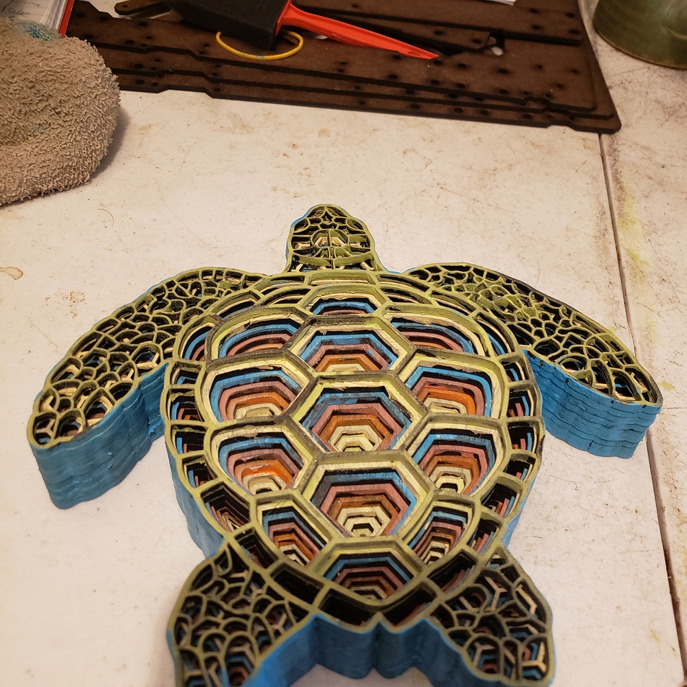 Laser cut turtle - What are you making? - MakeICT