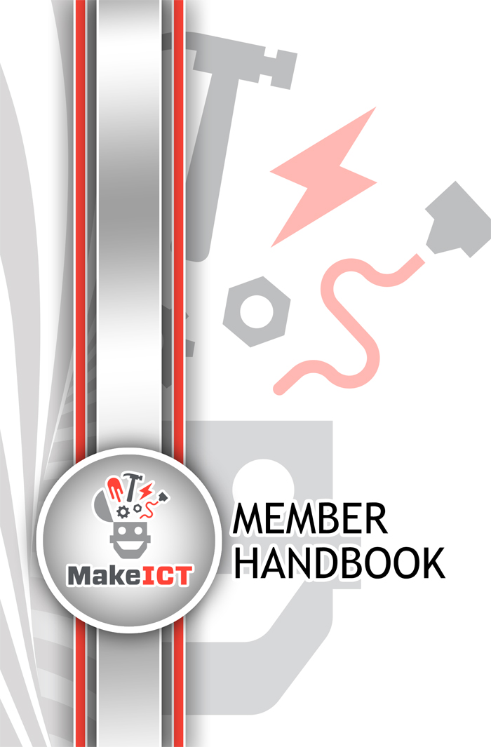 Front cover for MakeICT Handbook - MakeICT